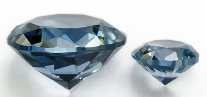 Round Brilliant Cut Ocean Blue Synthetic Gem Crystal Loose