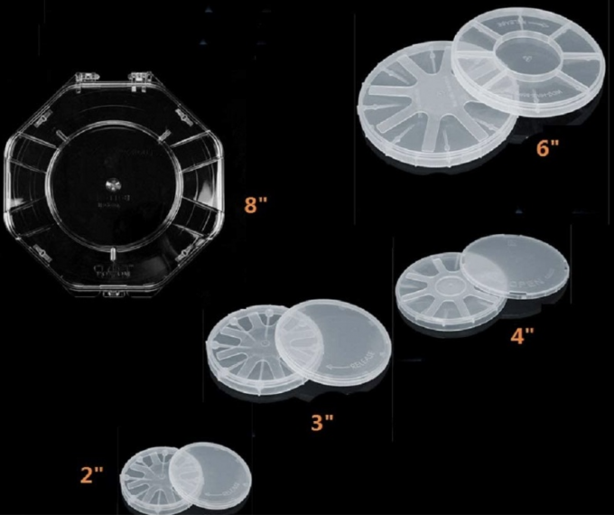 4inch Dia 110mm Sapphire Wafer Single Packaging Single Wafer Container