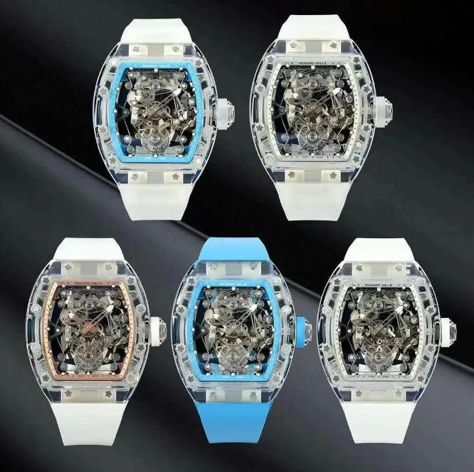 Clear ultimate Miller RM 56-02 sapphire Crystal Tourbillon watch
