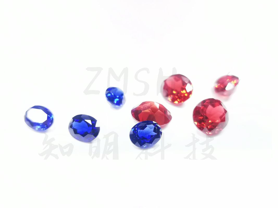 Round Brilliant Cut Ocean Blue Synthetic Gem Crystal Loose For Diamond ...