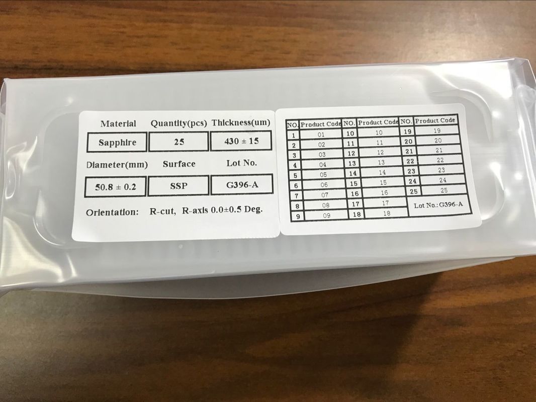 2 Inch A - Axis Sapphire Wafer Radiation Resistance For Epi - Ready Test