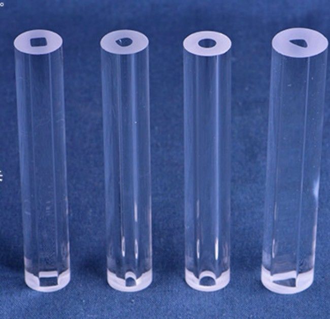 Optical Fused Silica Quartz Tube SiO2 Crystal Material With Customized ...