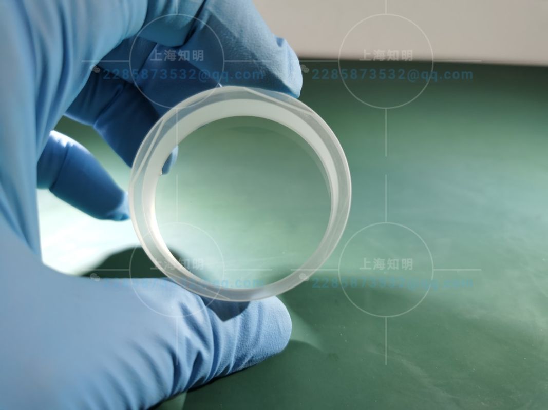 Hardness 9.0 CF Flanged Sapphire Glass Viewports For Vacuum Equipment