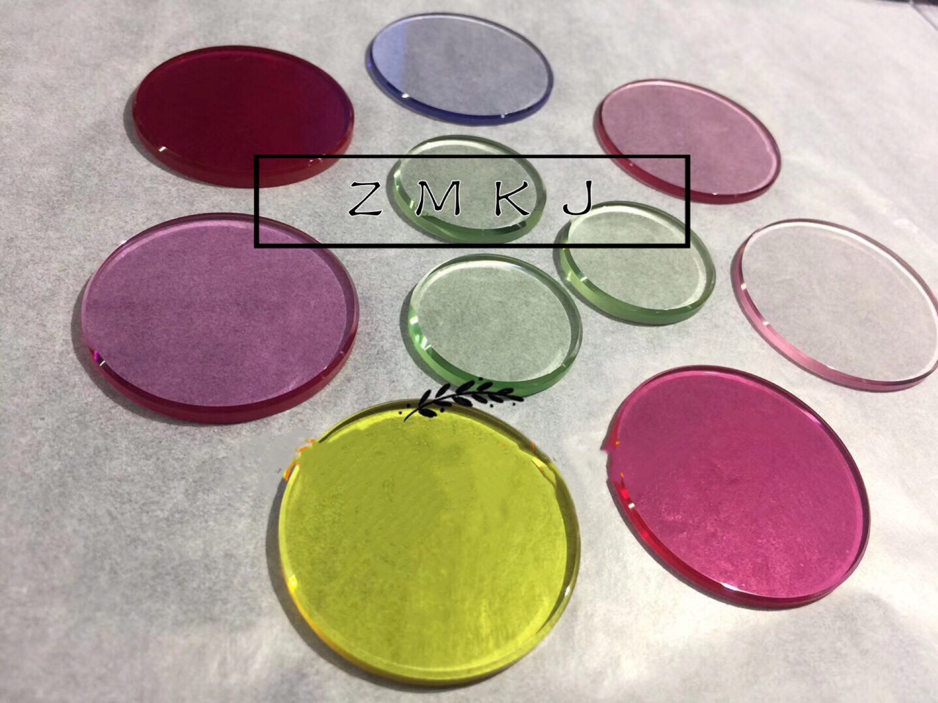 Custom Design Synthetic Ruby , Sapphire Glass 9.0 Hardness For Wrist ...