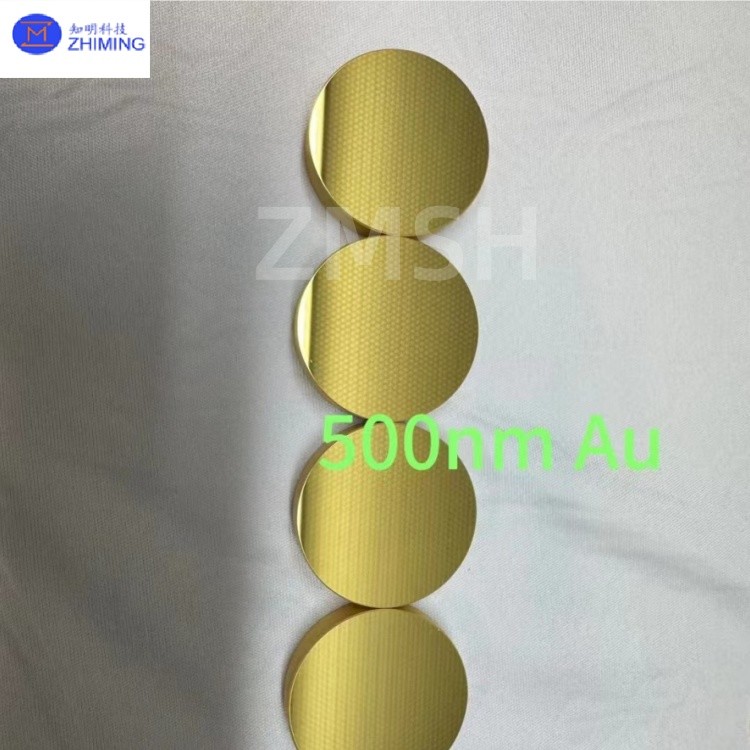 Si Gold Plated Silicon Wafers 2inch 4inch 6inch 8inch Metal Coating ...